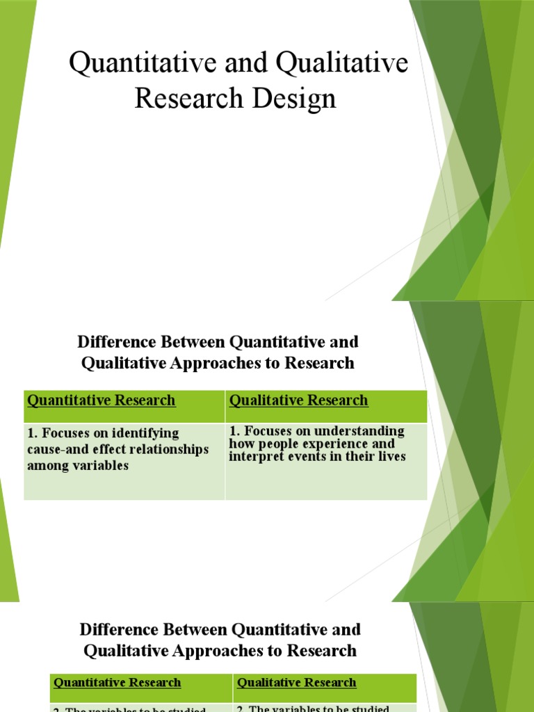 Lecture 2. Types of Research Design. | PDF | Qualitative Research ...