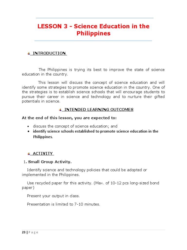 Module 1 Lesson 3 Sts | PDF | Science | Science Education