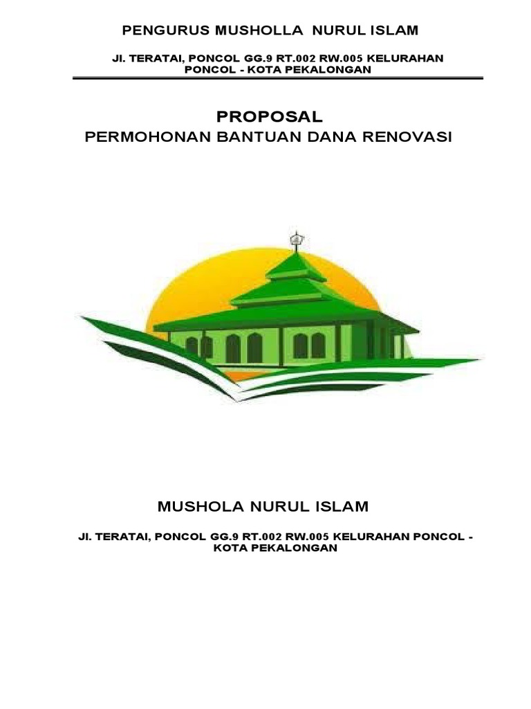 PROPOSAL MUSHOLA-dikonversi | PDF