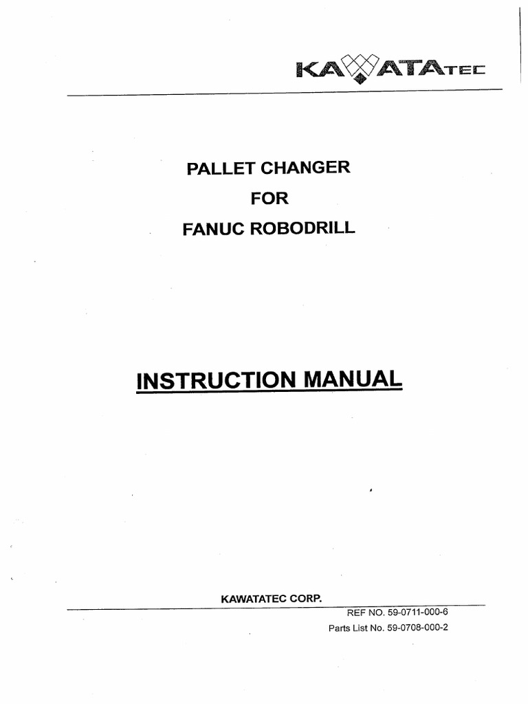 Pallet Changer Robodrill Drawing | PDF