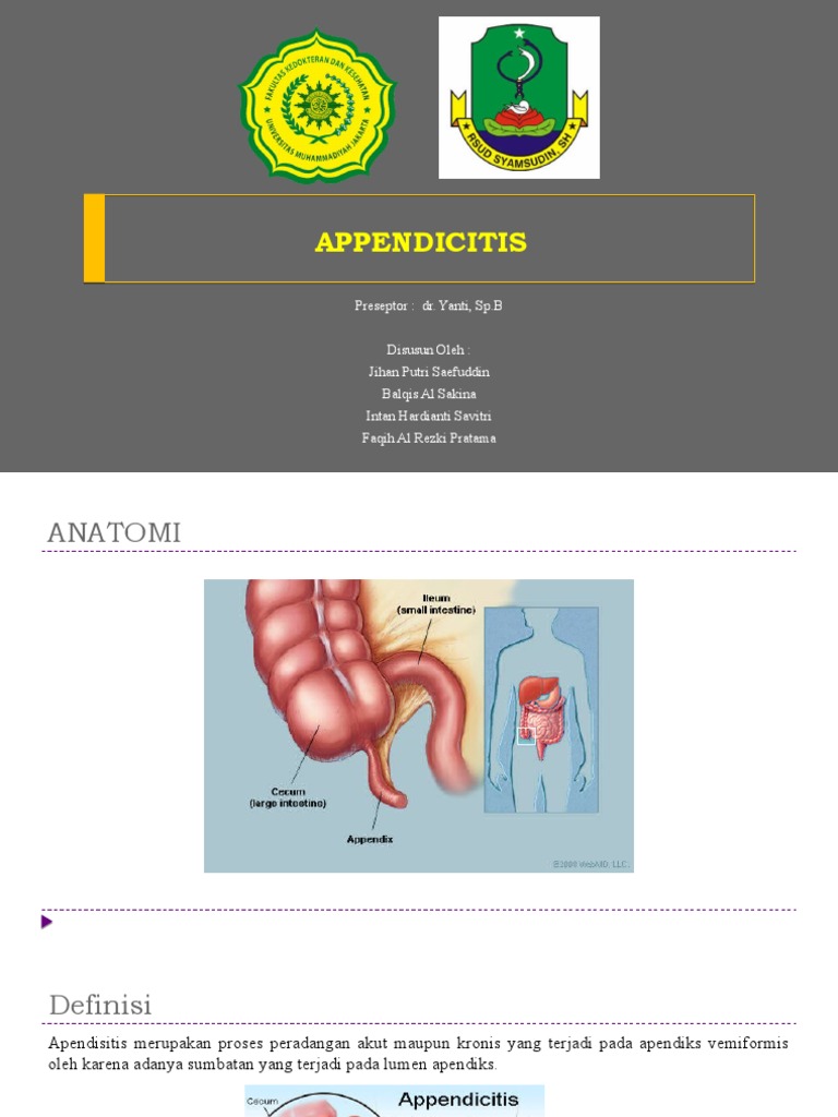 Refreshing Appendicitis Bedah | PDF | Sains & Matematika