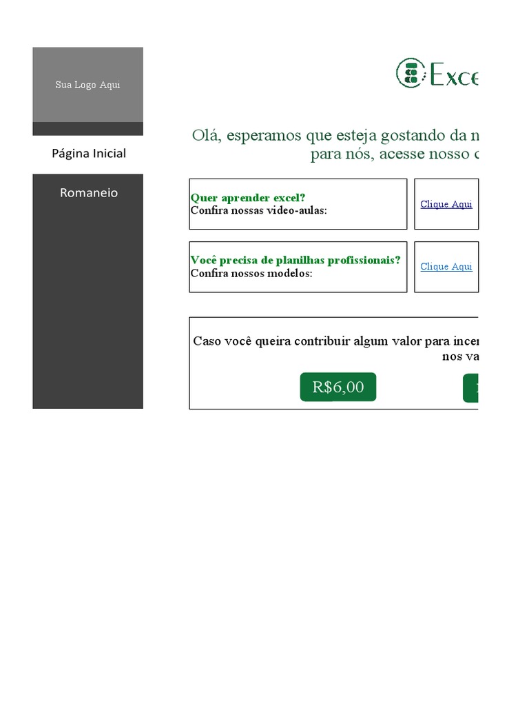 Modelo de Romaneio em Excel | PDF