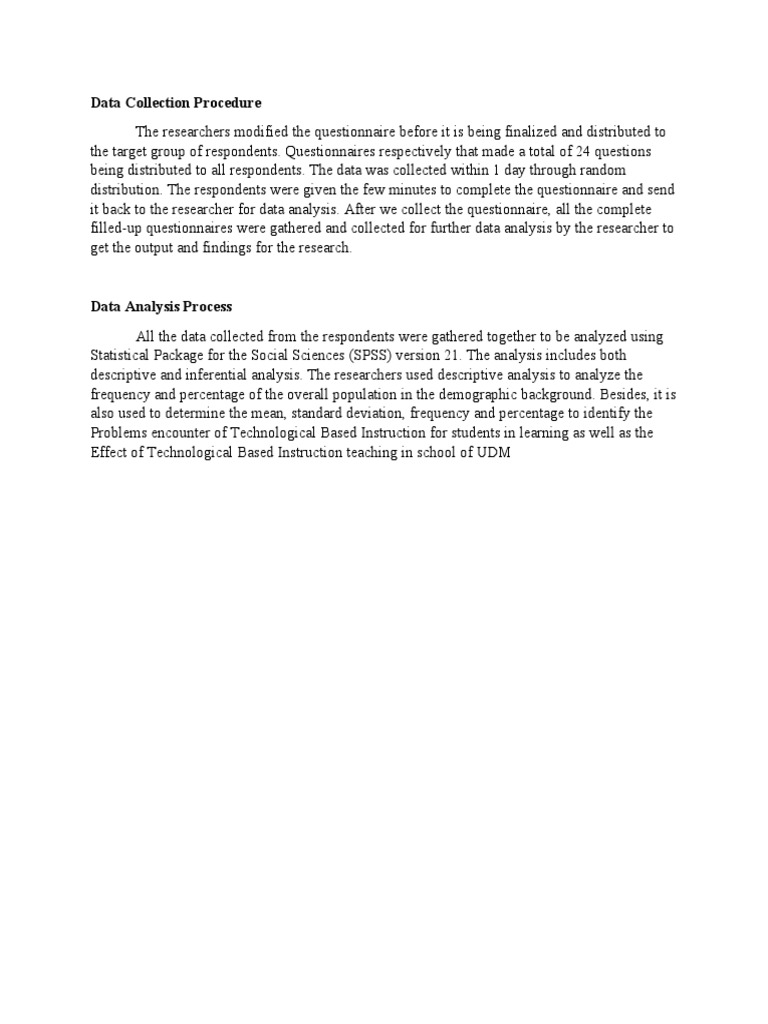 Data Collection and Analysis Methods | PDF | Career & Growth