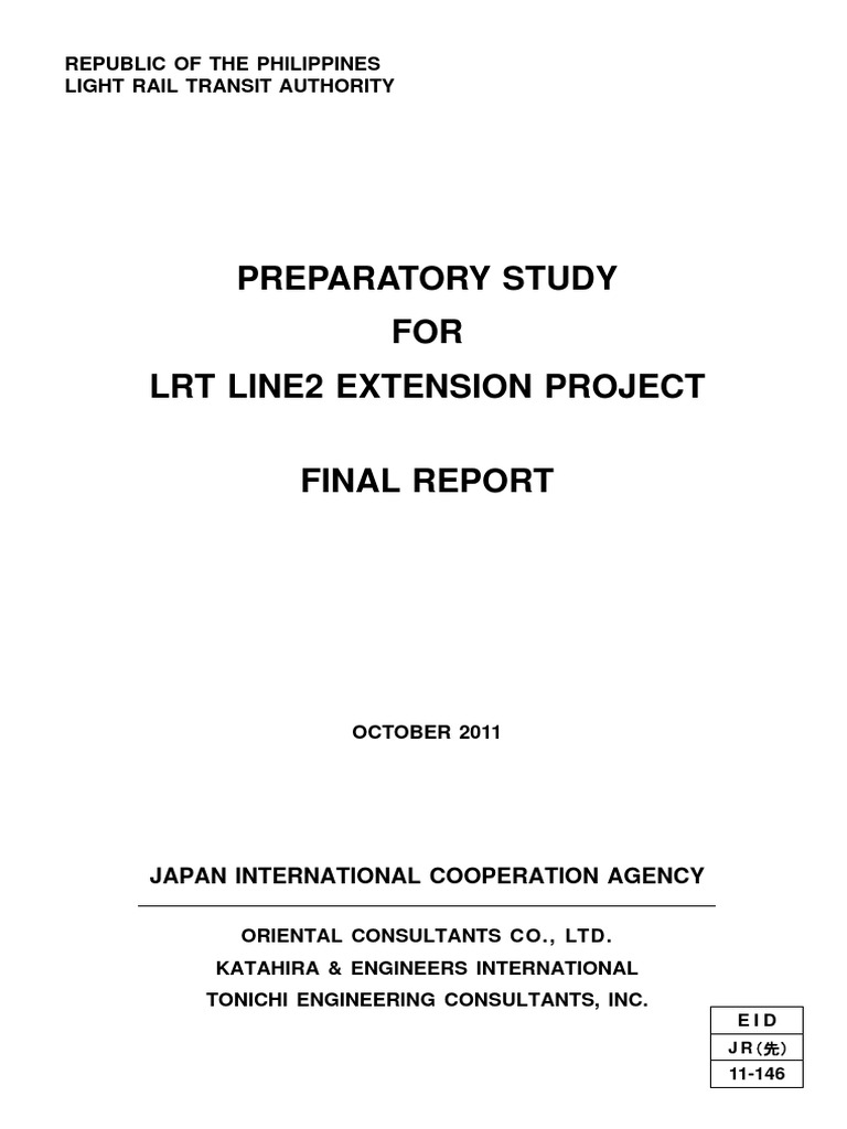 LRT Extension Study | PDF | Train | Public–Private Partnership
