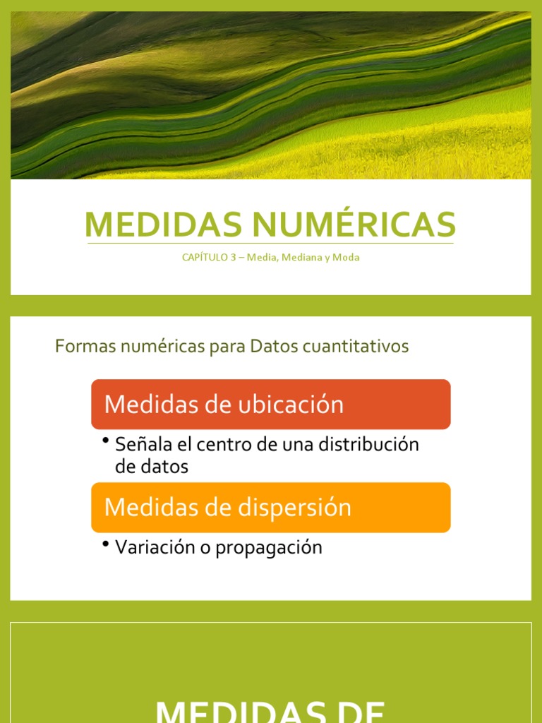3A. Media, Mediana y Moda | PDF | Media | Matemáticas