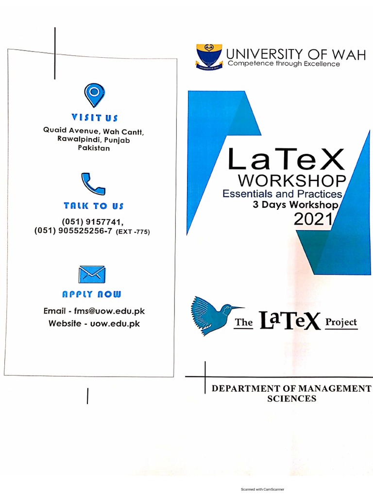 LaTex & Time Management Workshop | PDF
