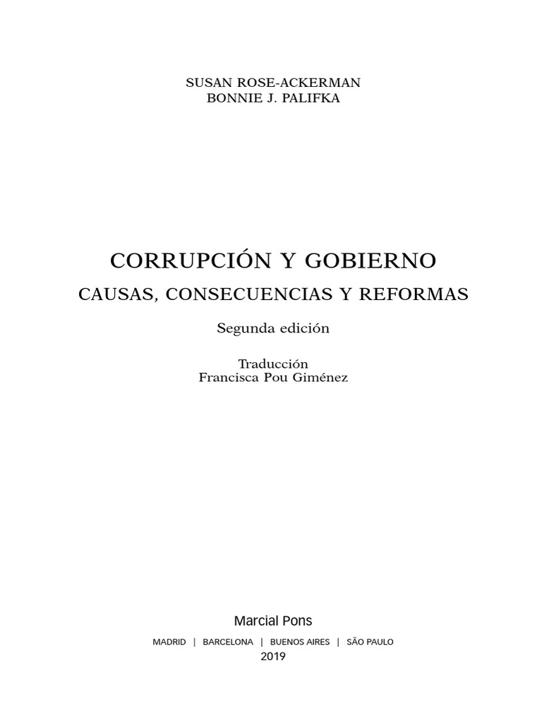 El Libro De La Corrupcion Pdf Corrupción Política Pobreza Extrema