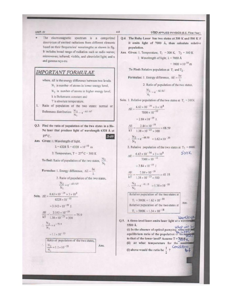 Laser Problems | PDF