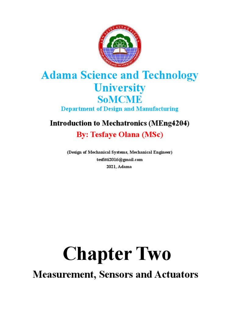 Chapter 2. Sensors and Actuators | PDF | Capacitor | Sensor