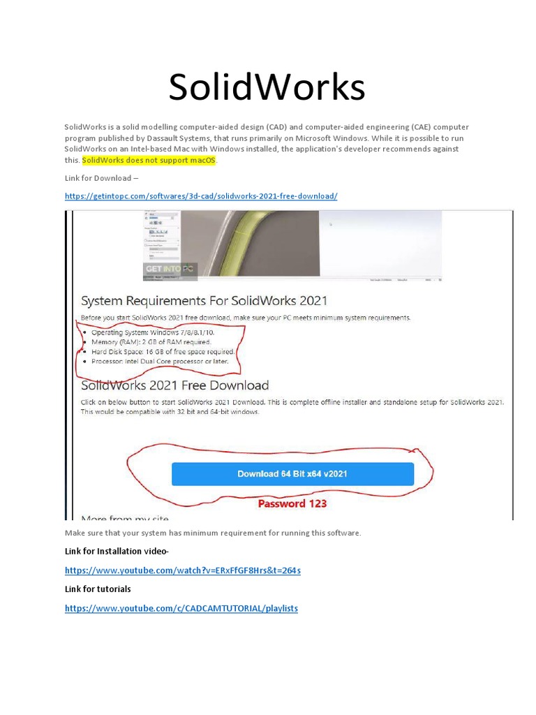 Solidworks Guide | PDF