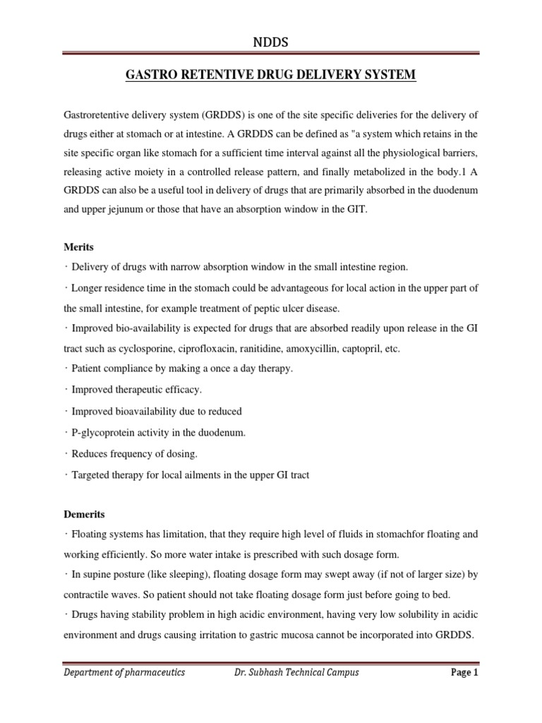 GRDDS | PDF | Buoyancy | Stomach