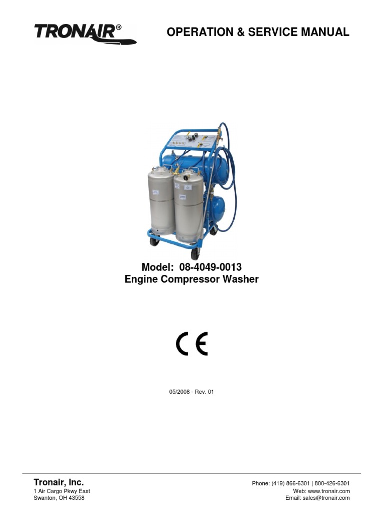 Operation & Service Manual: Model: 08-4049-0013 Engine Compressor ...