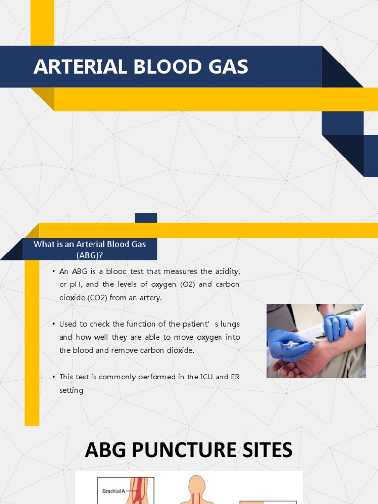 Arterial Blood Gas | PDF | Medical Specialties | Clinical Medicine