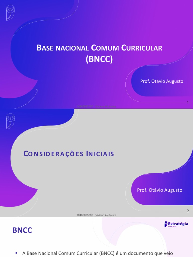 BNCC Imprimir | PDF | Pedagogia
