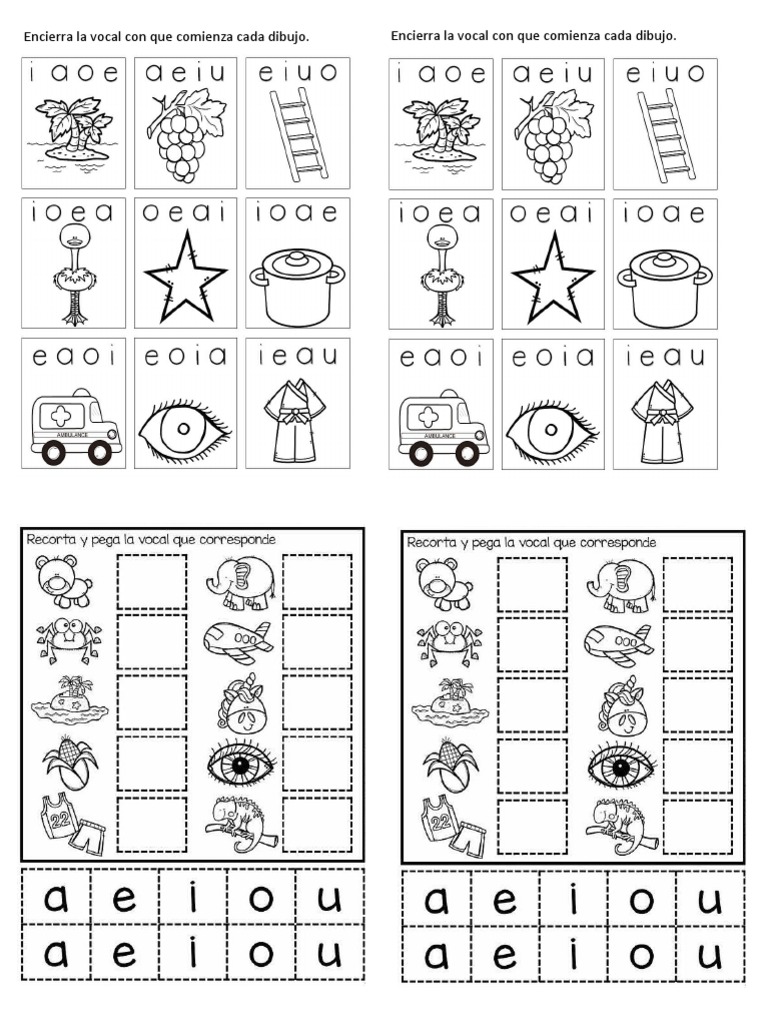 Repaso Vocales | PDF
