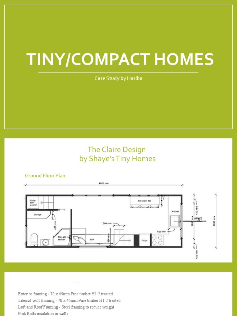 Tiny/Compact Homes: Case Study by Hasiba | PDF | Toilet | Stairs