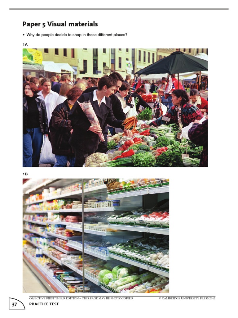 Paper 5 Visual Materials: - Why Do People Decide To Shop in These ...