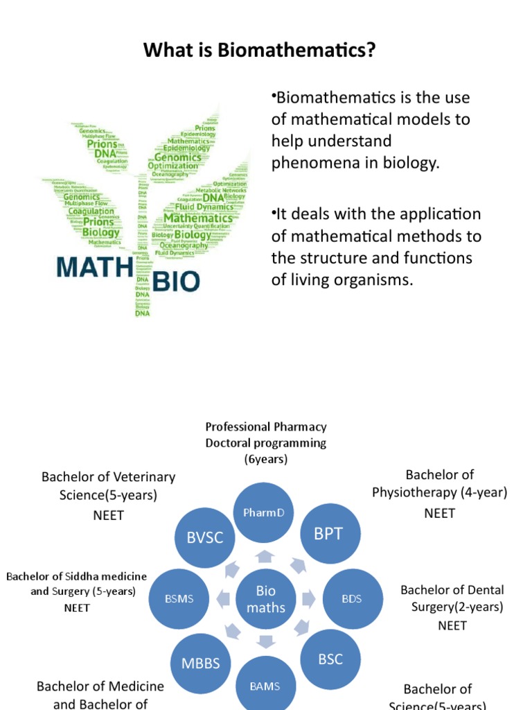 What Is Biomathematics | PDF | Medical School | Test (Assessment)