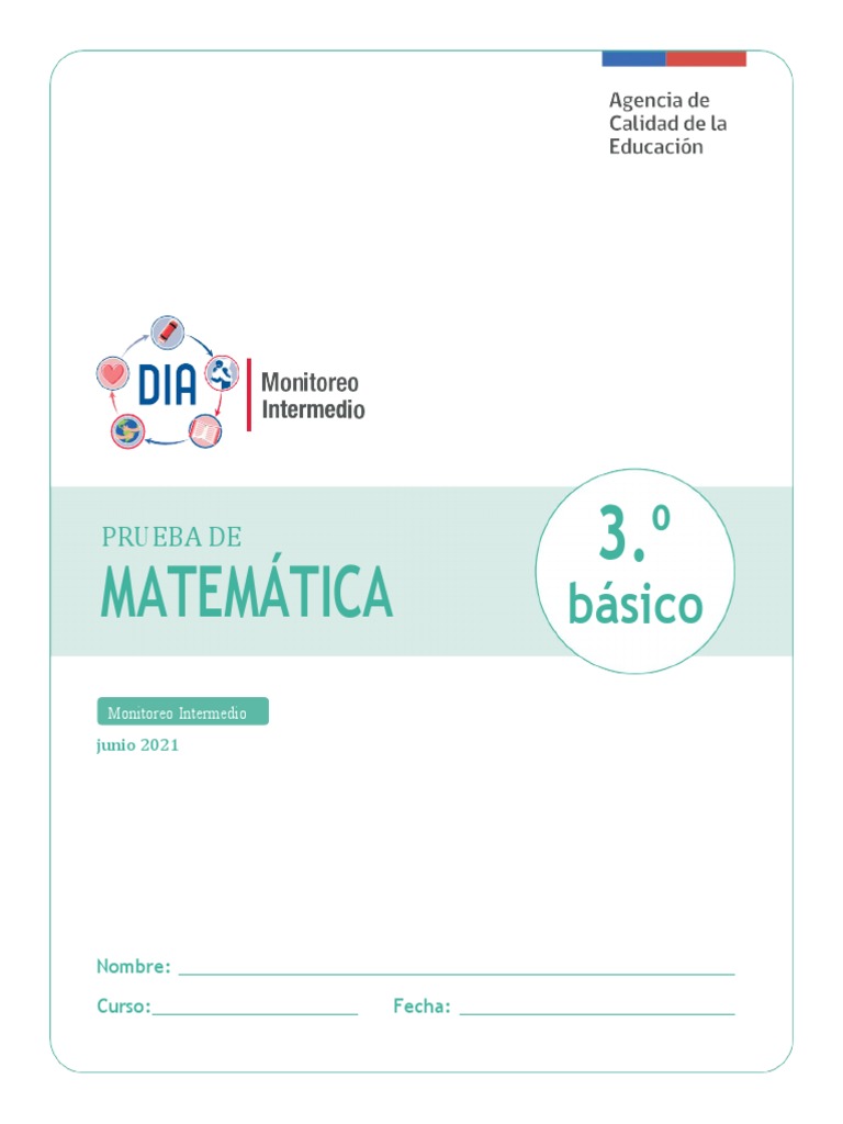 Prueba Matematica 3 BASICO | PDF | Lápiz