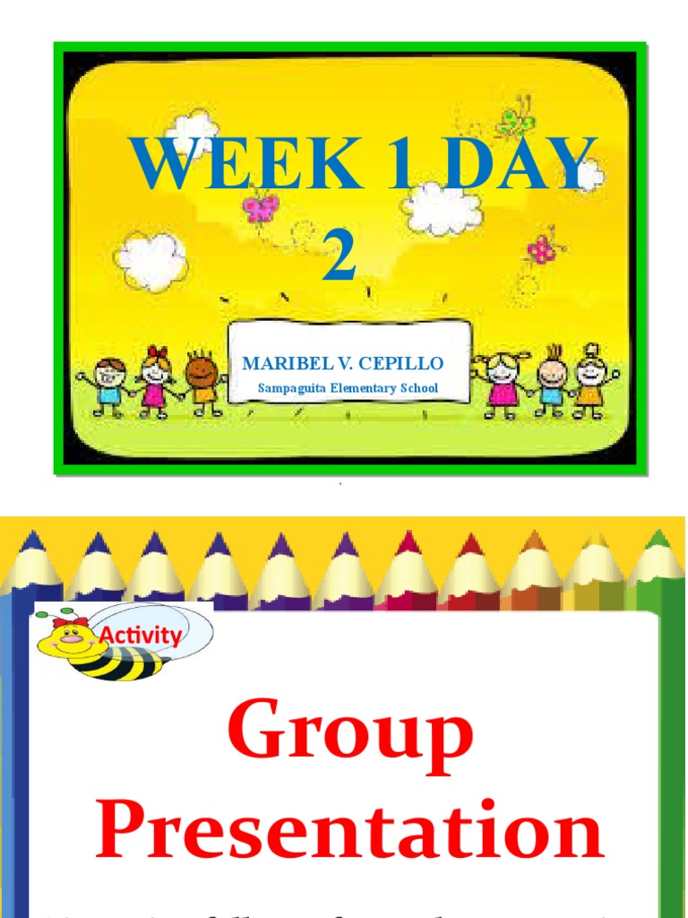 English Week 1 Day 2 | PDF