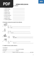 Examen de Verbos Reflexivos en Español | PDF | Verbo | Sintaxis