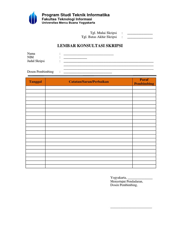 Ti - TPL - Bimbingan - Skripsi - v15-2 | PDF