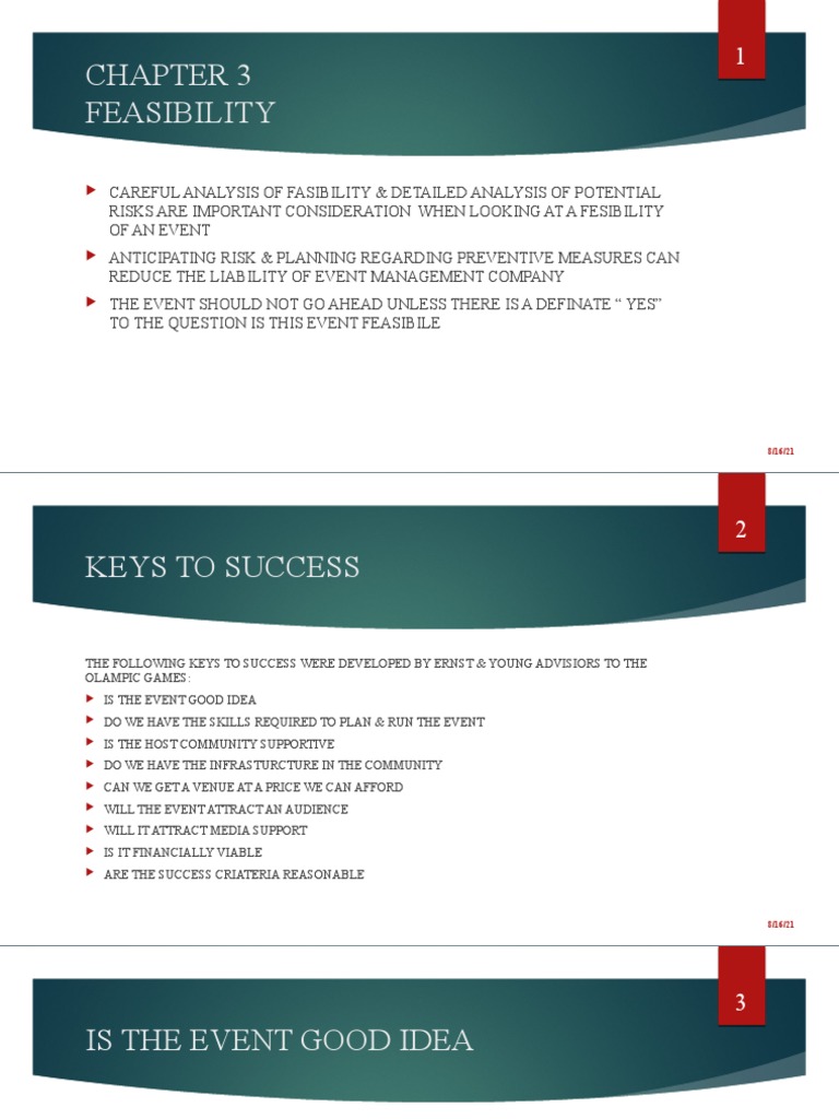 Event Management CHAPTER03 | PDF | Feasibility Study | Mass Media