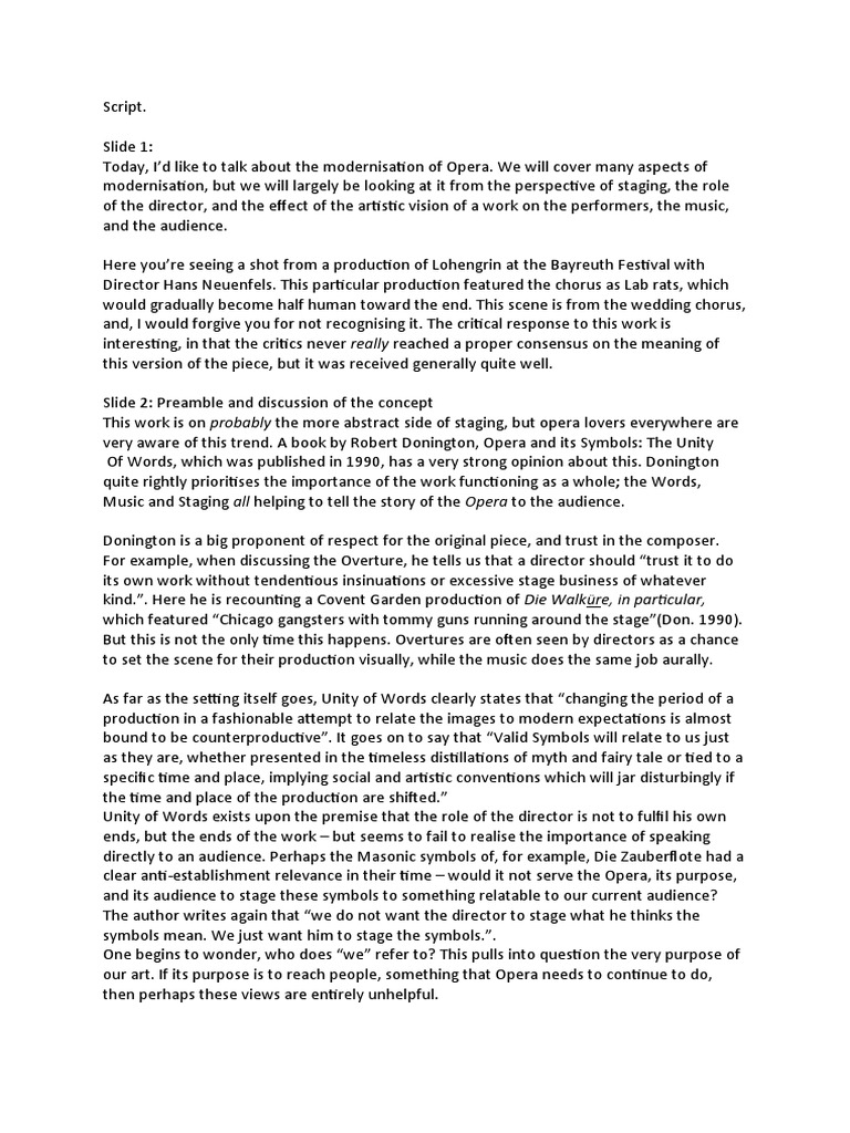 Script Pdf The Marriage Of Figaro Opera 
