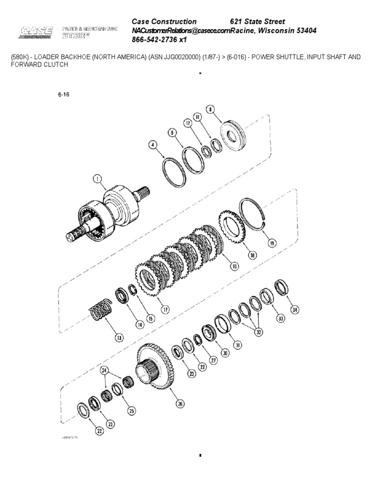 Power Shuttle, Input Shaft and Forward Clutch | PDF | Clutch | Vehicle ...