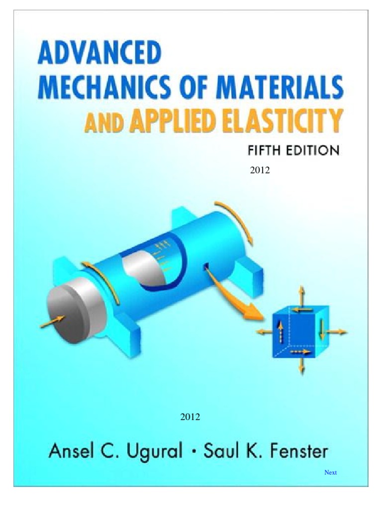 Advanced Mechanics and Applied Elasticity | PDF | Stress (Mechanics ...