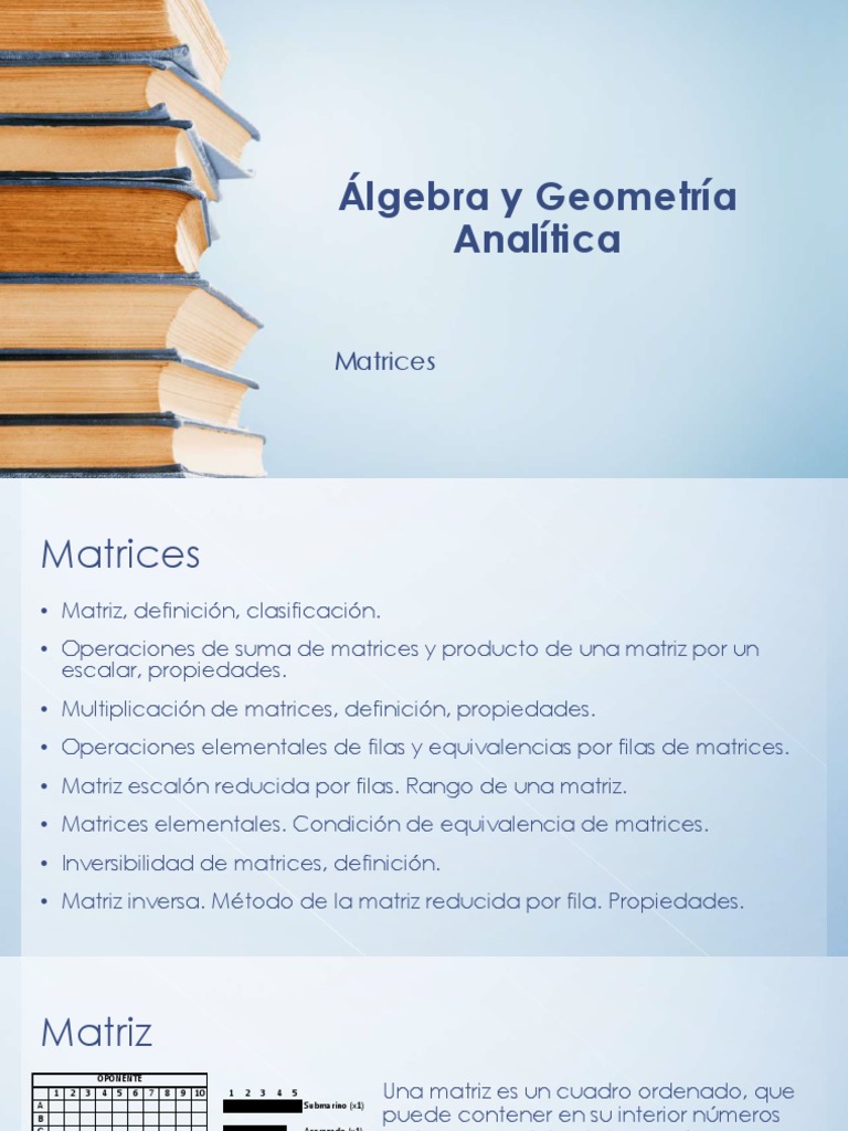Matrices C3 | PDF | Matriz (Matemáticas) | Objetos matemáticos