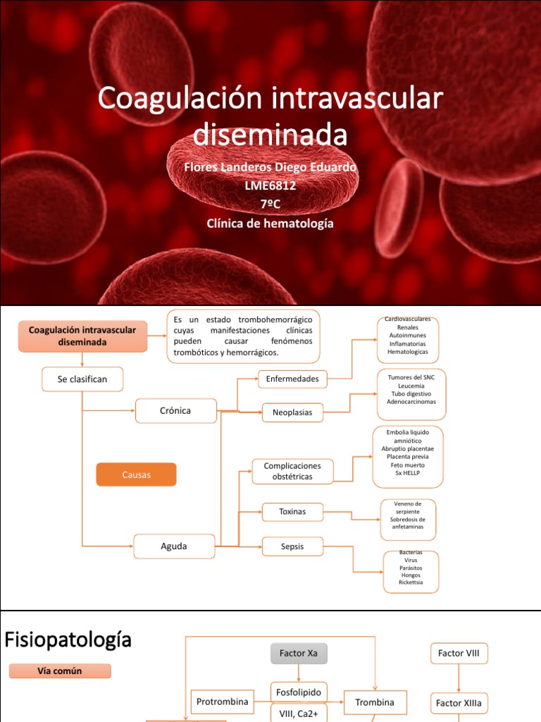 Coagulación Intravascular Diseminada | PDF | Coagulación | Medicina