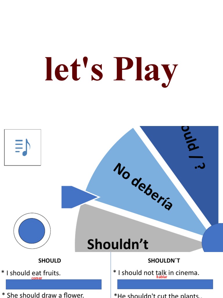 Ruleta Verb Modal Should | PDF