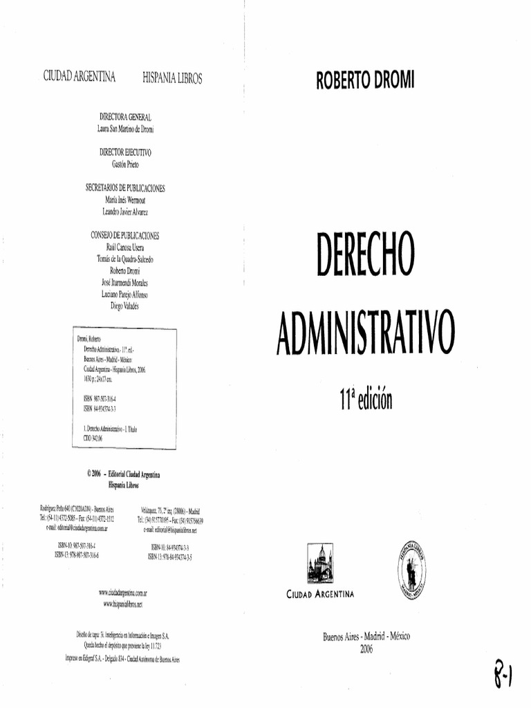Dromi - Derecho Administrativo Pags 1130-1142 y 1155-1157 | PDF ...