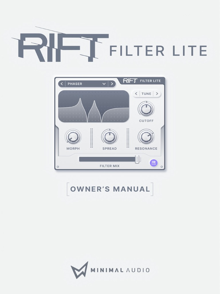 RIFT Filter Lite - Manual | PDF | Filter (Signal Processing) | Acoustics