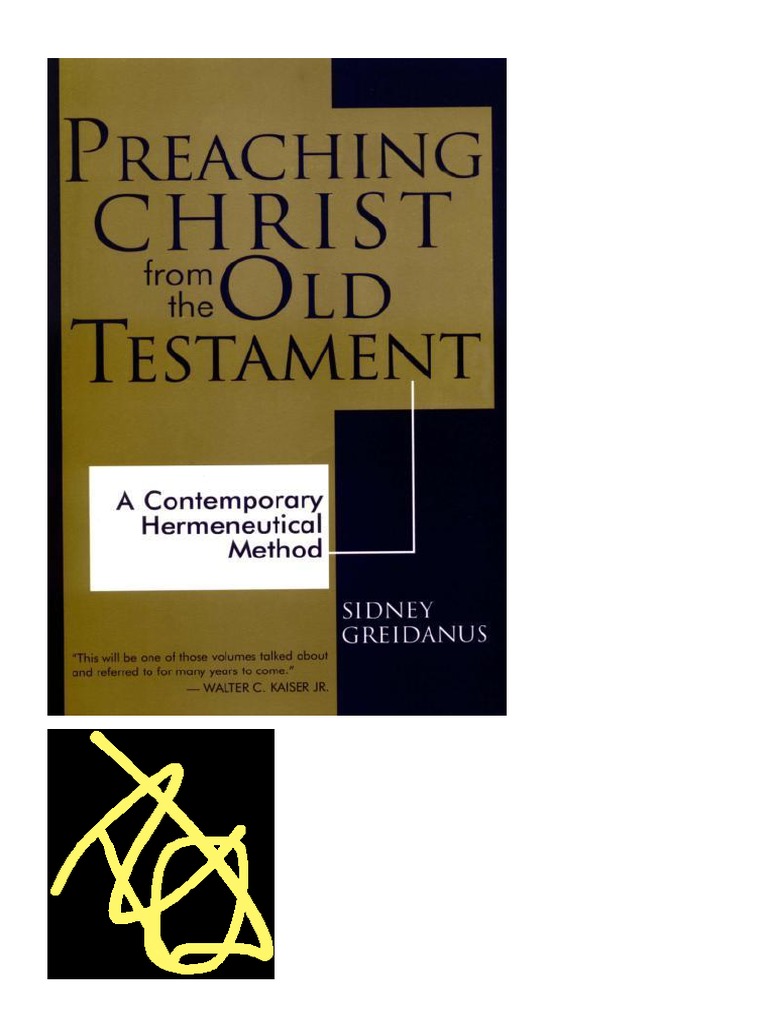 Predicando A Cristo Desde El Antiguo Testamento Sidney Greidanus | PDF ...