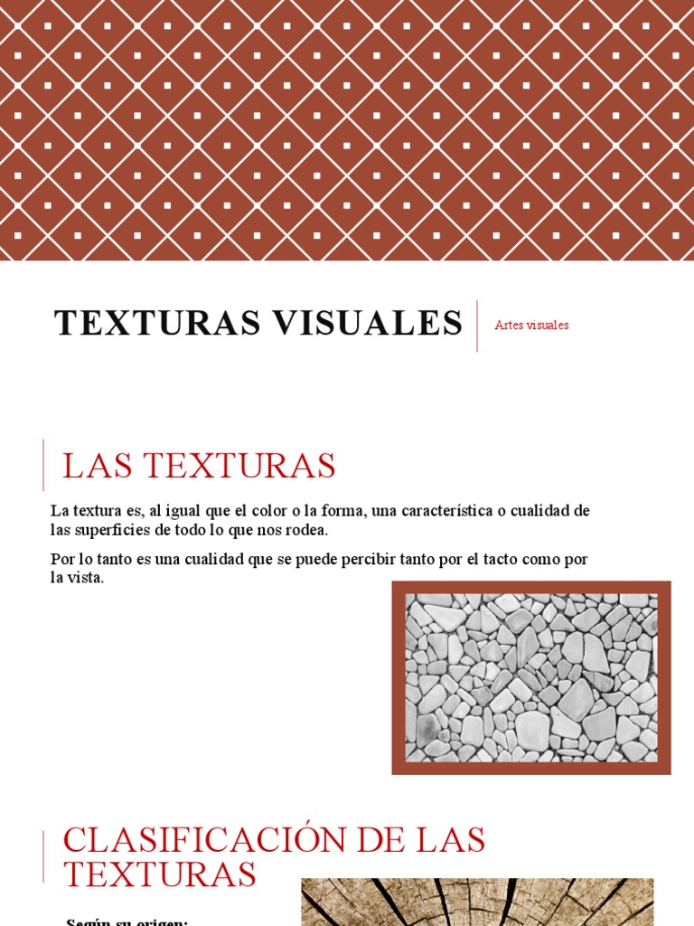 Tipos de Texturas Visuales en el Arte | PDF