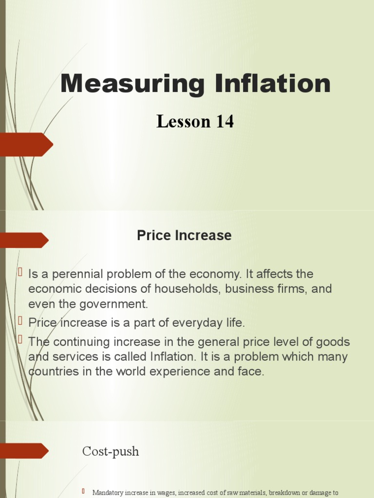 Economics Lesson 14-Measuring Inflation | PDF | Inflation | Consumer ...