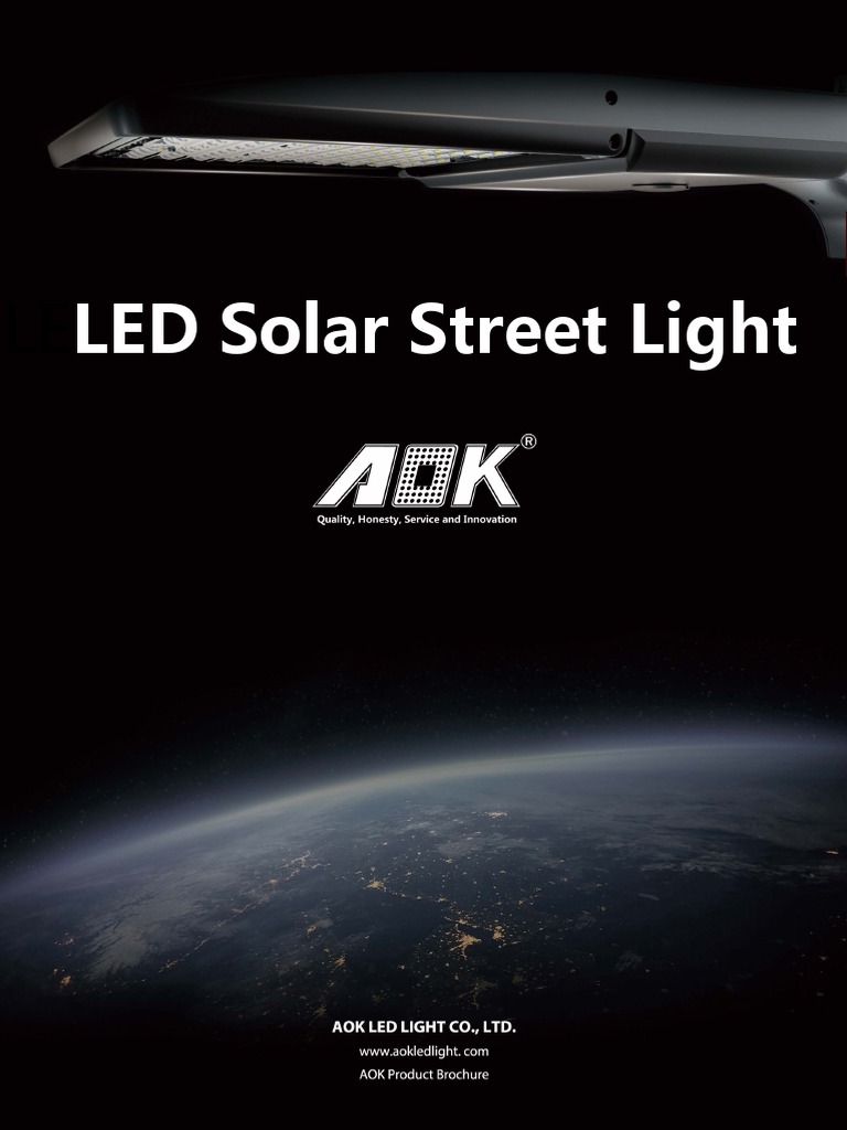 AOK Solar Street Light | PDF | Solar Panel | Internet Of Things