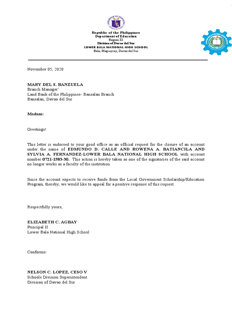 Letter Landbank | PDF | Economies | Financial Services Companies