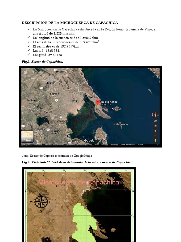 Descripción de La Microcuenca de Capachica | PDF