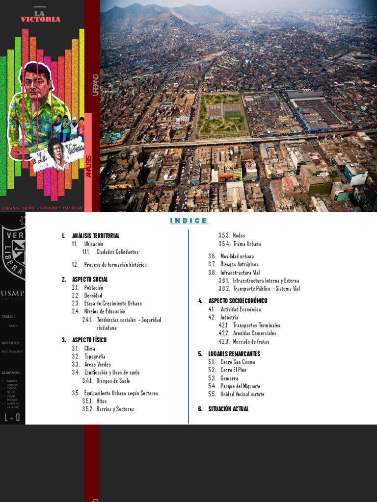 Analisis Urbano La Victoria Lima | PDF | Lima