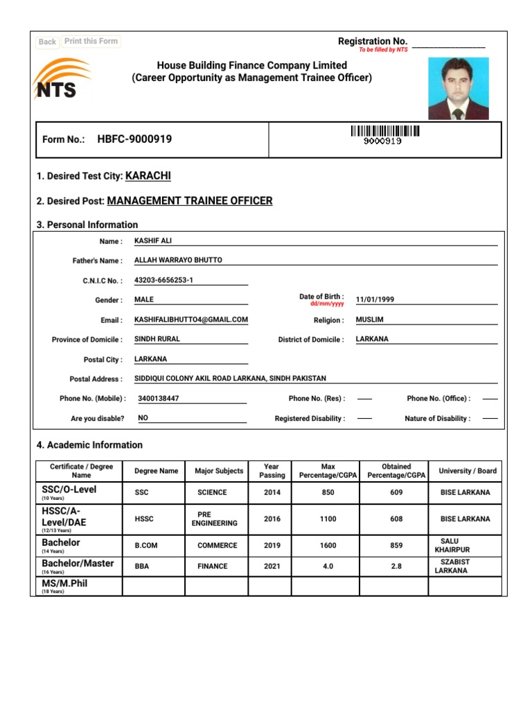 NTS - National Testing Service | PDF | Fee | Payments