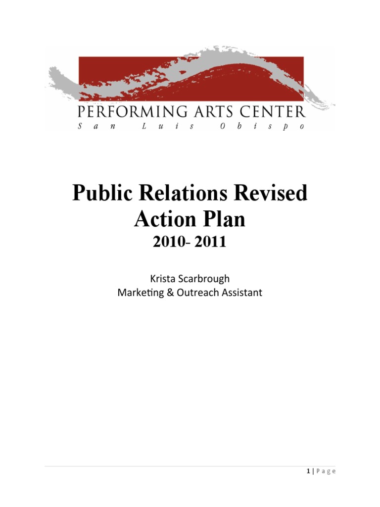 PAC PR Strategy for 2010-2011 | PDF | Swot Analysis | Marketing