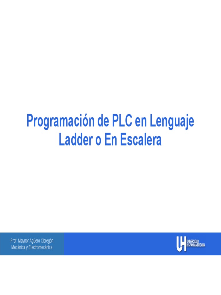 Lenguaje Ladder | PDF | Controlador lógico programable | Relé