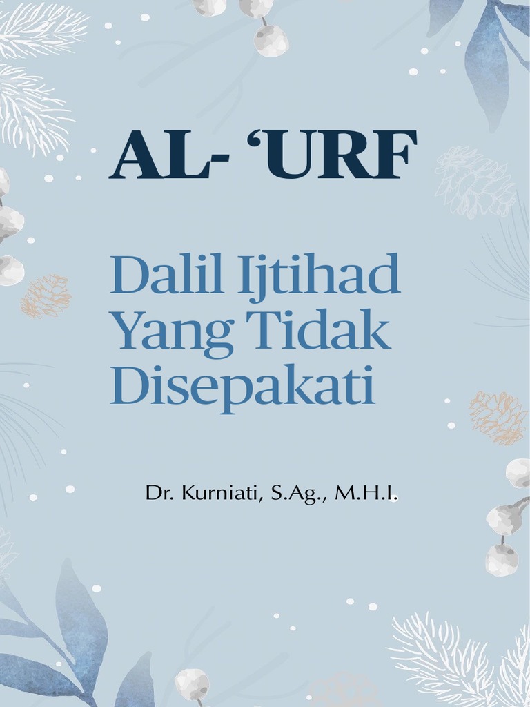 Pemahaman 'Urf dalam Hukum Islam | PDF