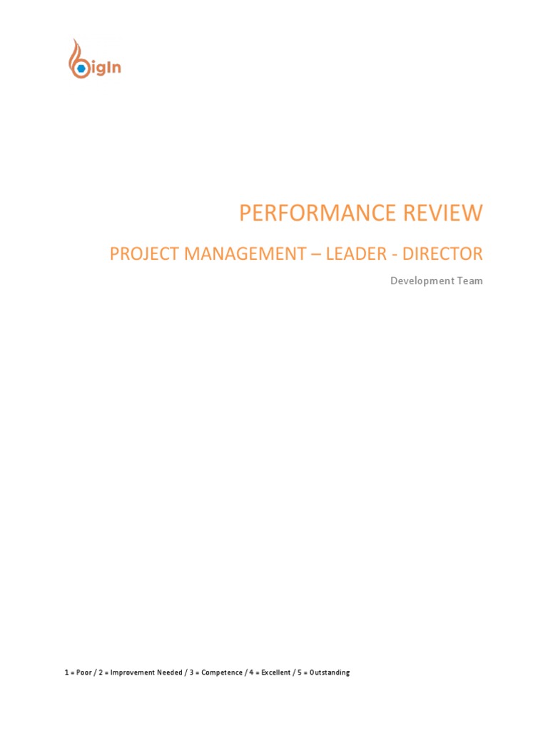 PR Form Template | PDF | Leadership | Performance Appraisal