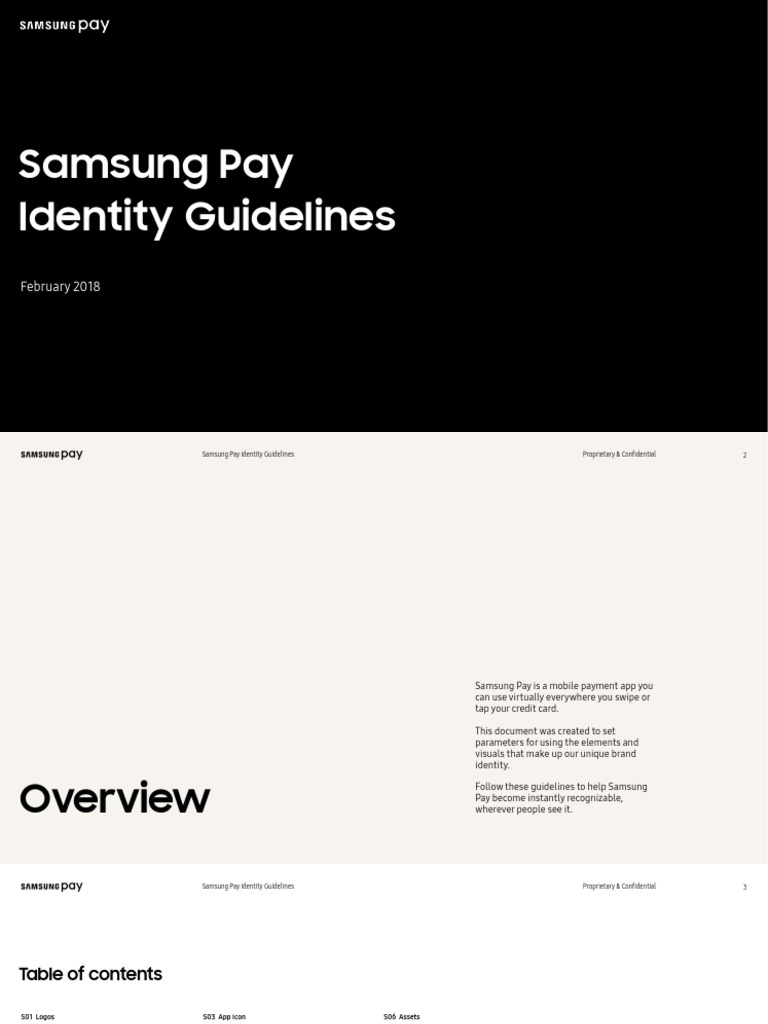 Samsung Pay Brand Guidelines | PDF | Logos | Grey