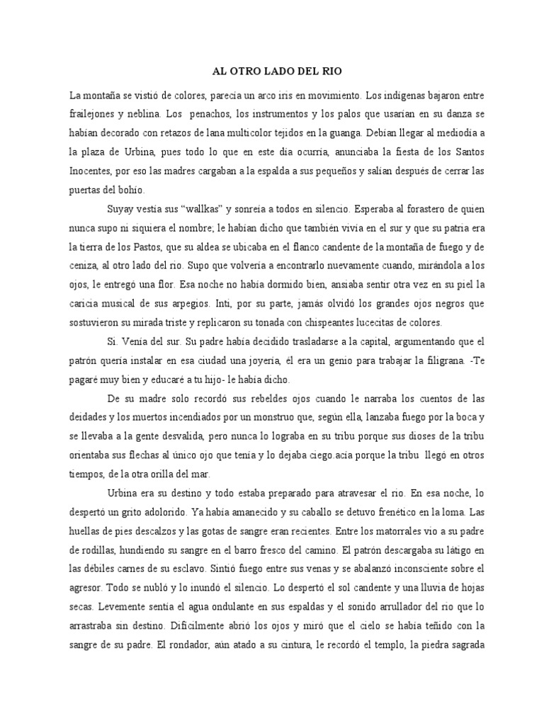 Al Otro Lado Del Rio | PDF