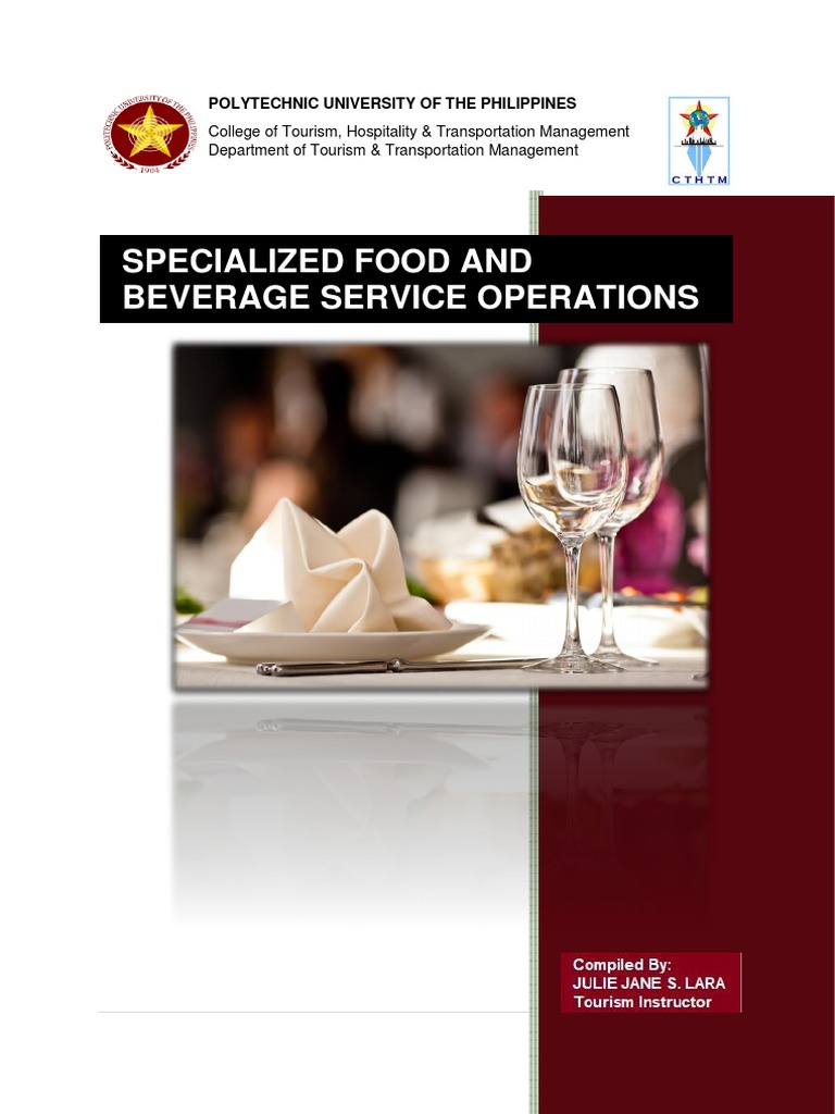 Specialized Food and Beverage Service Operations | PDF | Tableware ...
